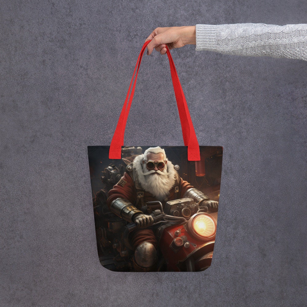 Dieselpunk Santa Tote Bag A Stylish and Durable Bag for All - Etsy