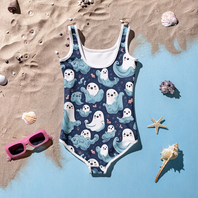 Cute Ghosts Swimsuit for Spooky Kids - Etsy
