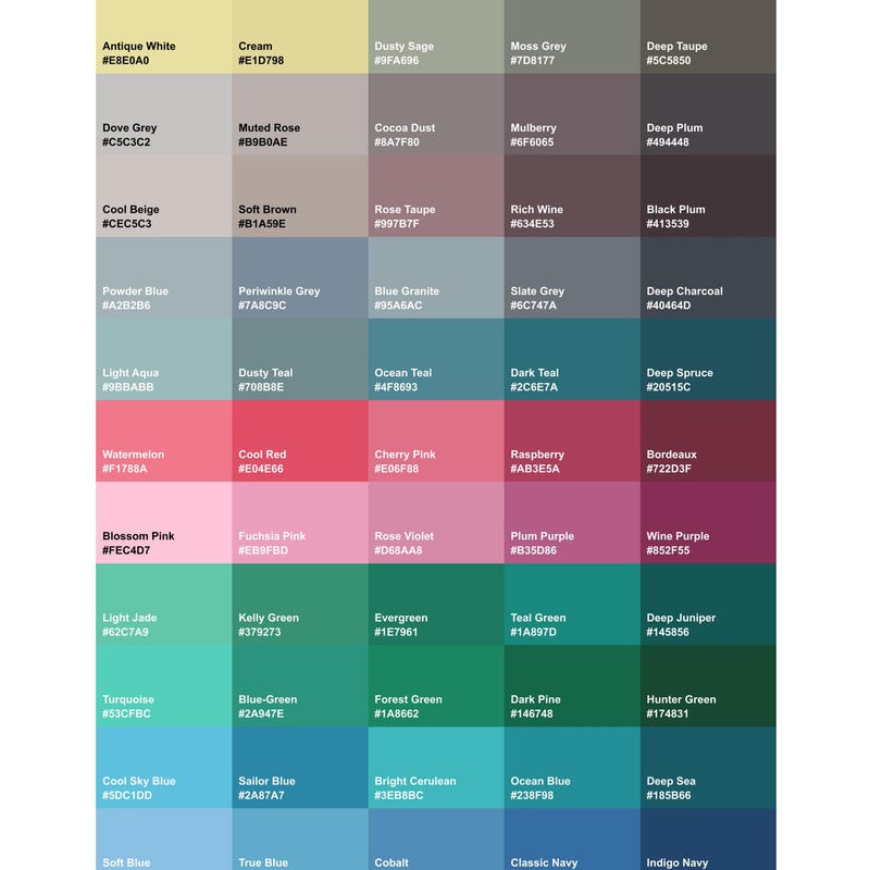 Cool Summer Color Season - Etsy