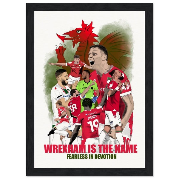 Wrexham Poster - Etsy UK