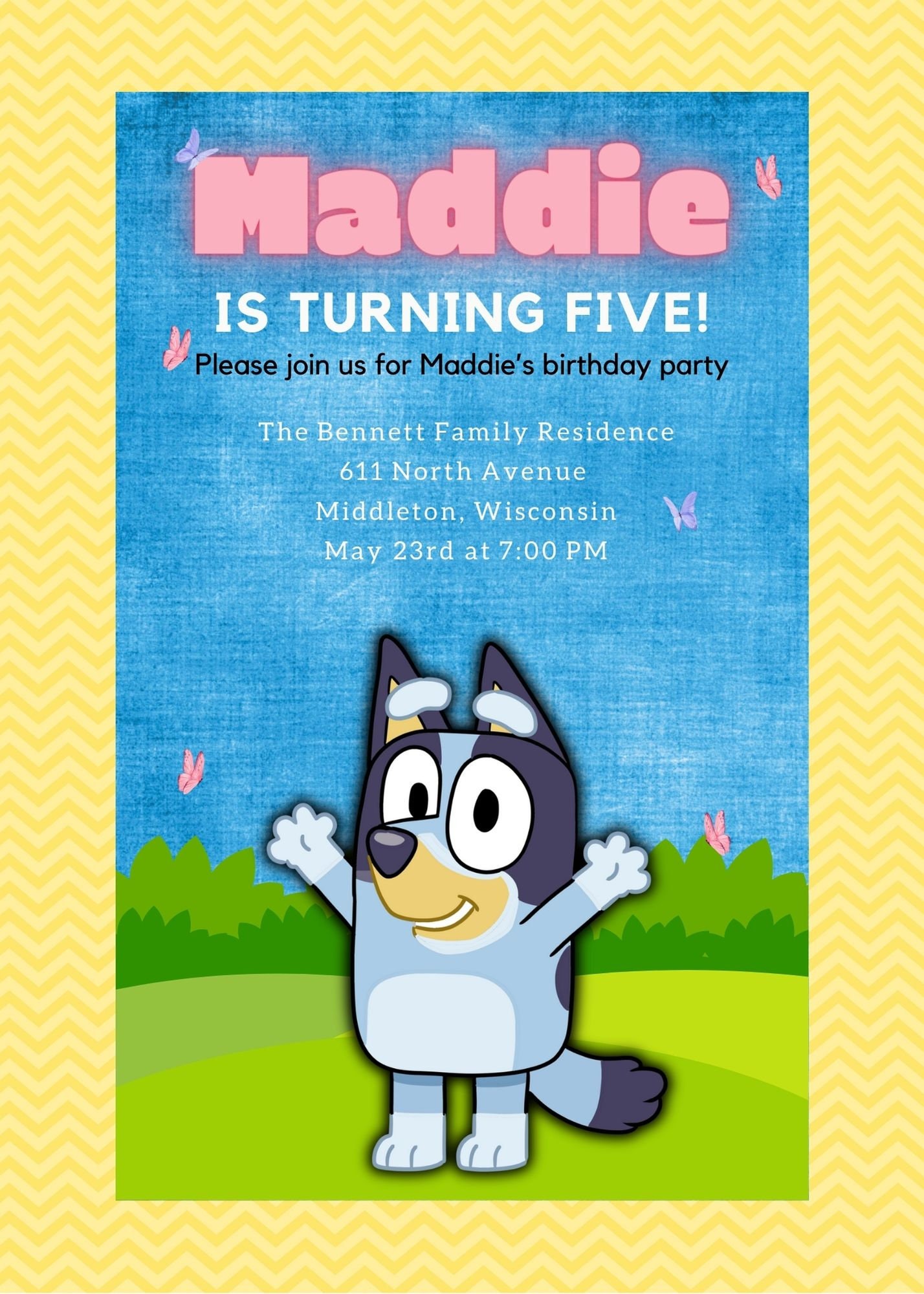 Personalized Bluey Chip Bags Custom Party Favors PDF Delivered in 24 ...