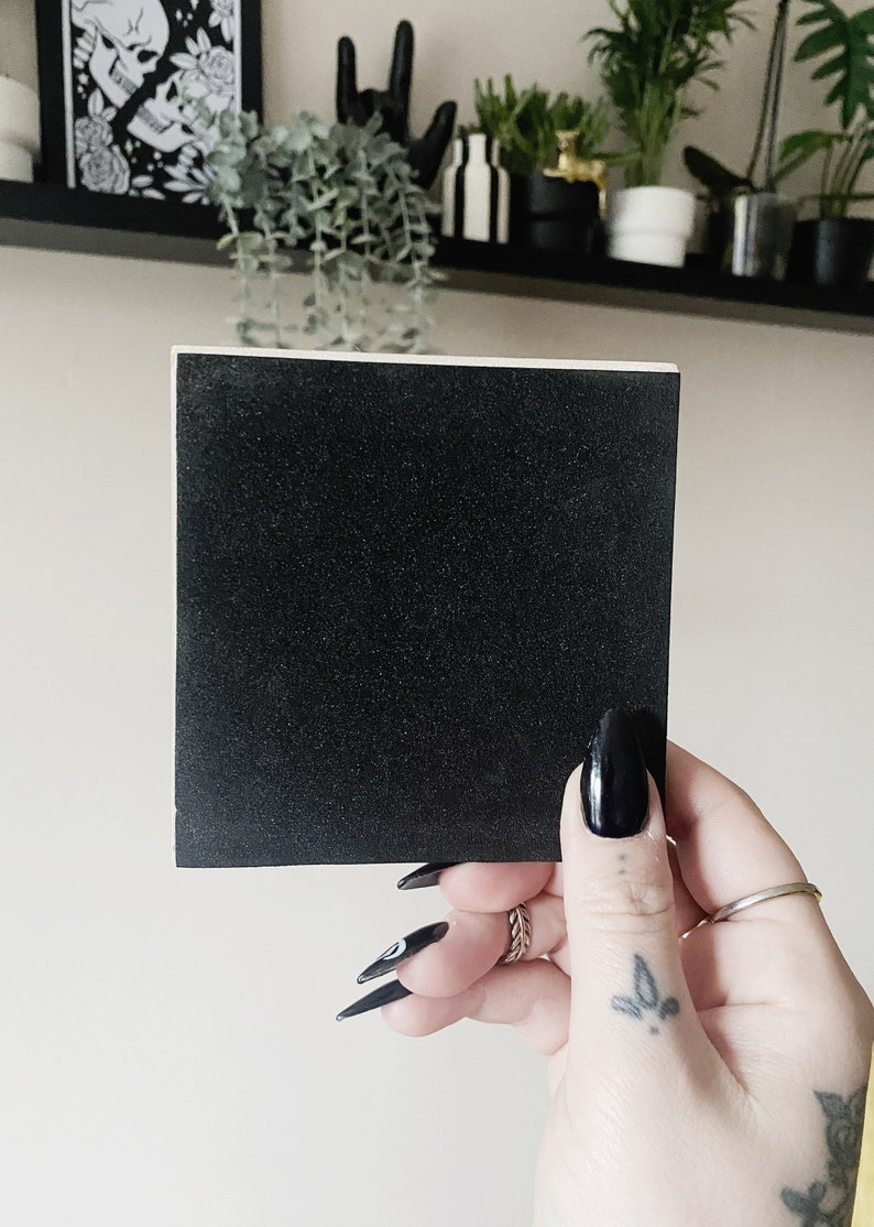 Bye Love Hearts Ceramic Tile Goth Decor Wall Art Alt Home Decor Spooky ...