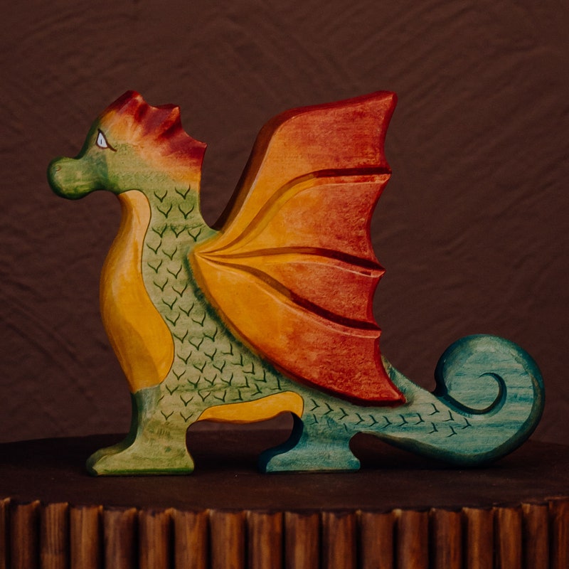 Wooden Dragon - Etsy