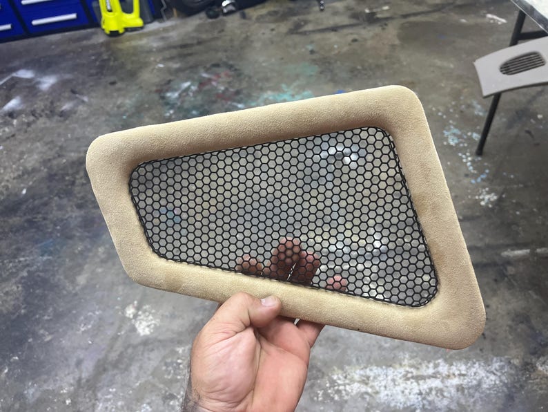 Pressed Metal Car Audio Grill With Wood Frame – Custom Speaker Cover ...
