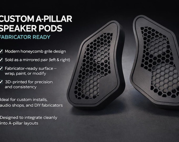 A-pillar Speaker Pods Made for Car Audio Fabrication - Midrange/tweeter ...