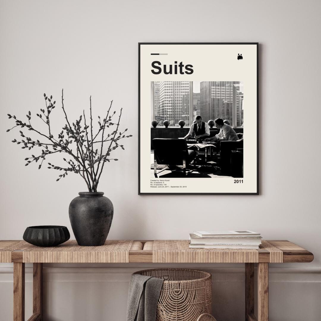 Suits Printable Wall Art TV Show Digital Download Poster Harvey Specter ...