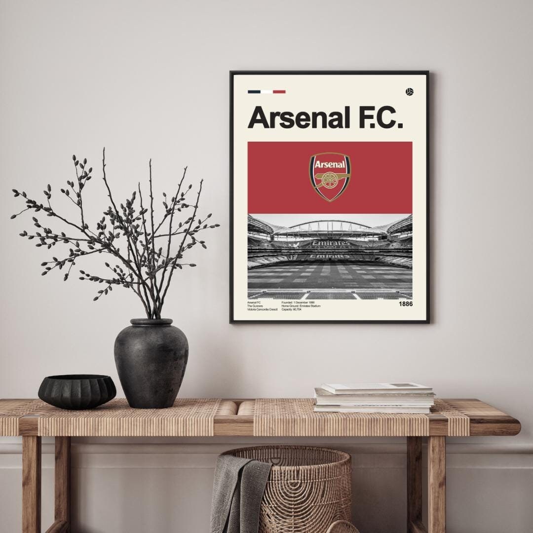 Arsenal FC Printable Wall Art Emirates Stadium Poster Arsenal Digital ...