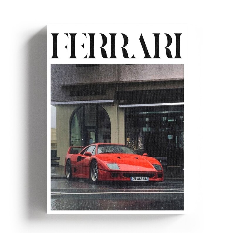 Ferrari Printable Wall Art Luxury Sports Car Digital Download High ...