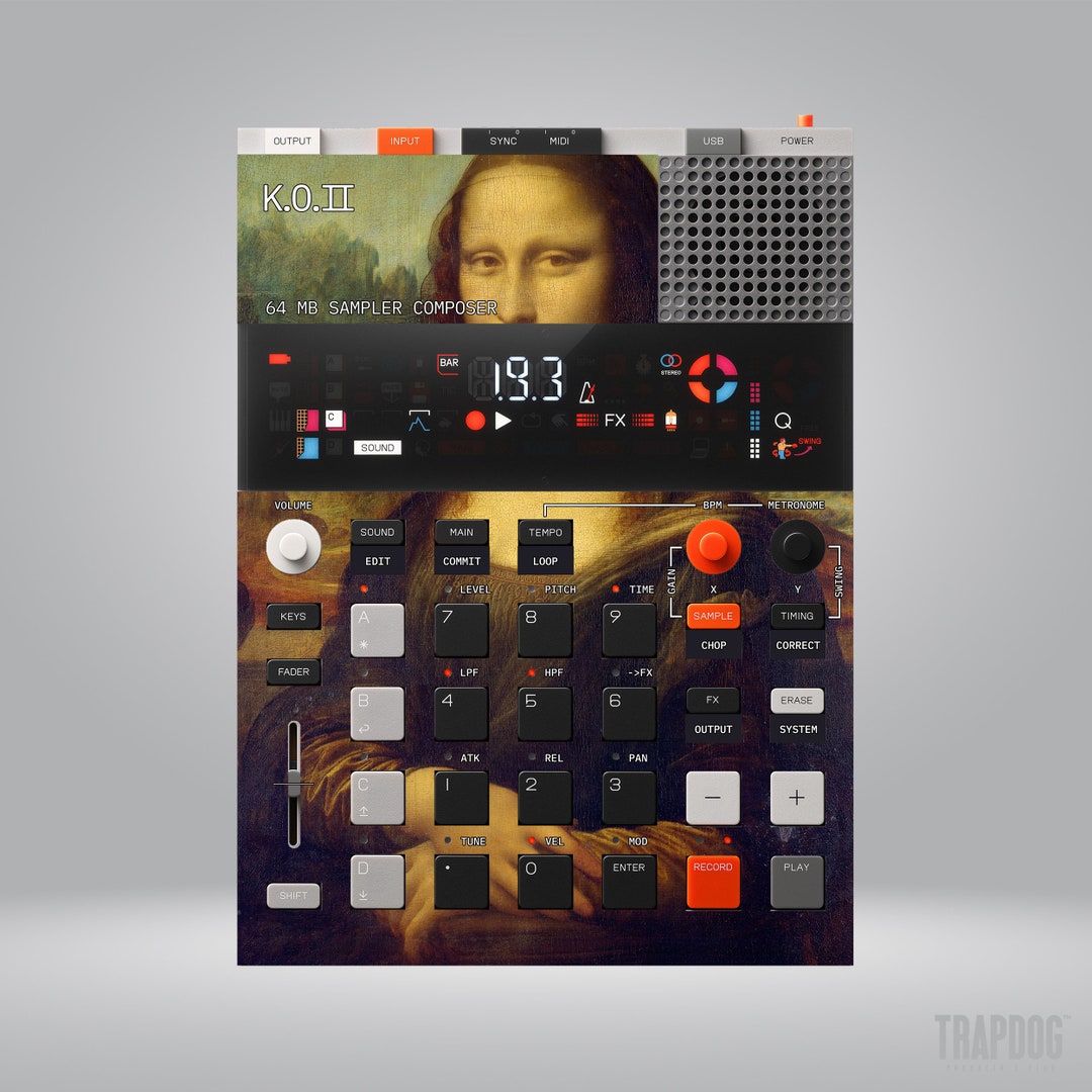 EP-133 KO II / Ep-40 Riddim / Vinyl Sticker Skin / Precut Holes / #111 ...