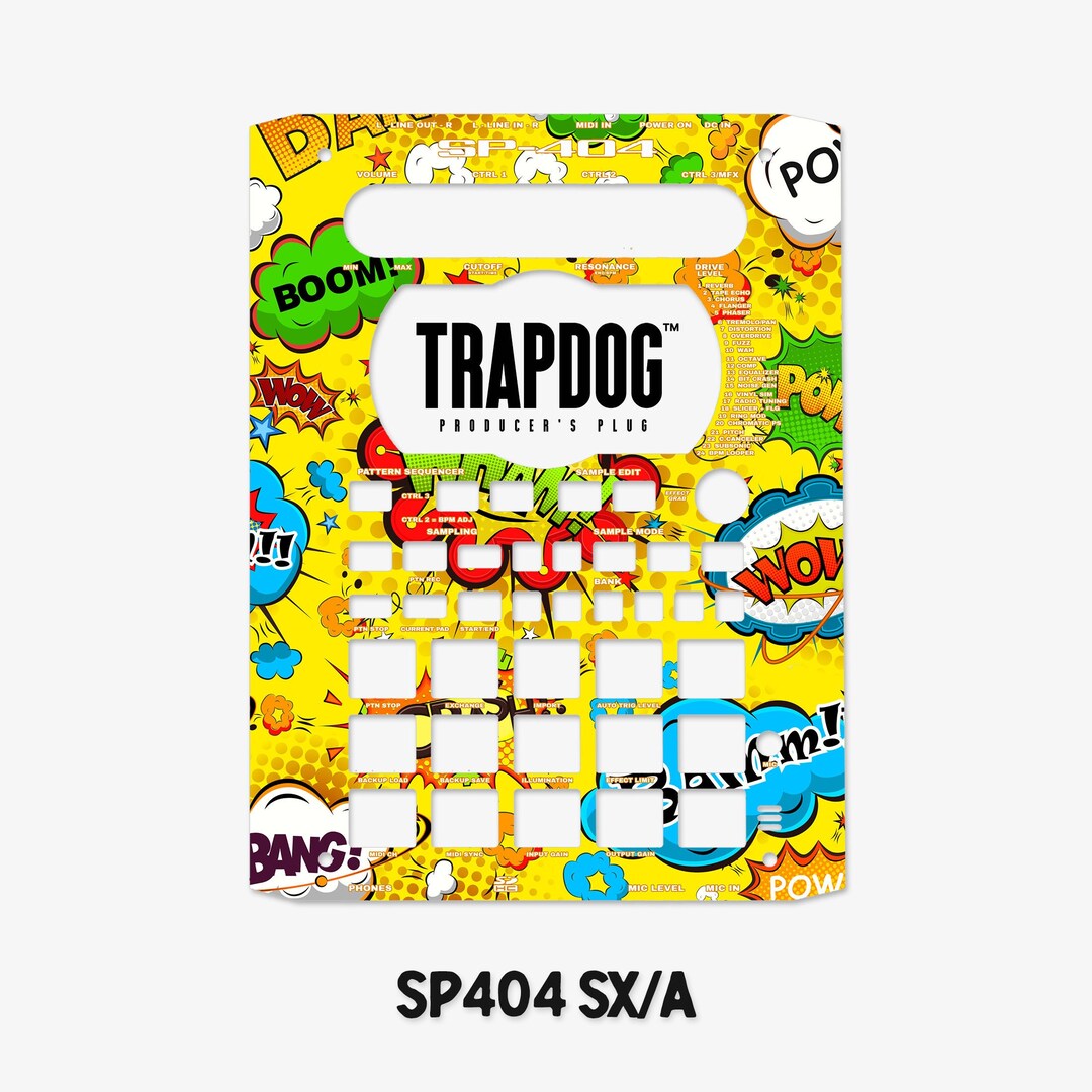 SP404 MKII / SX / A Vinyl Faceplate Skin Sticker Precut Holes Custom ...