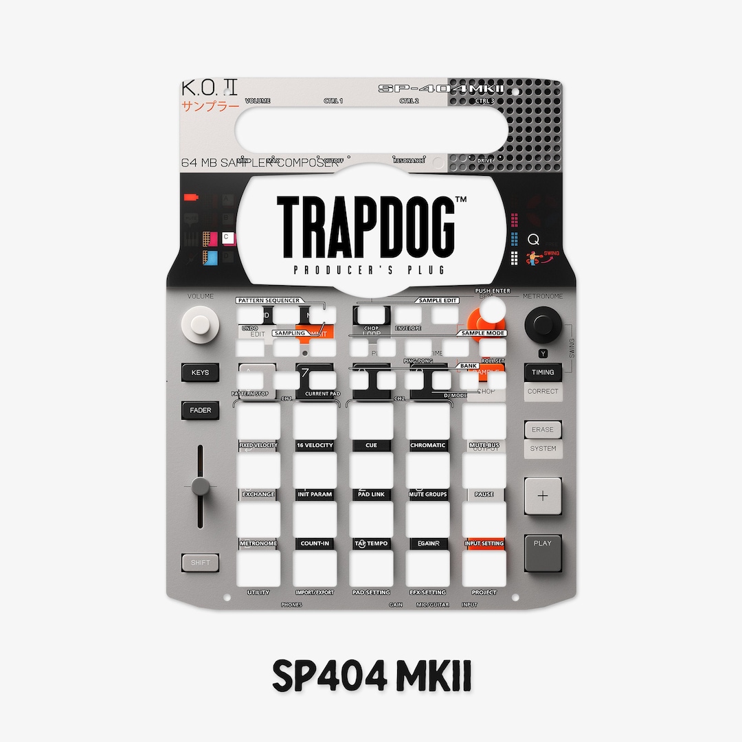 SP404 MKII / SX / A Vinyl Faceplate Skin Sticker | Precut Holes ...