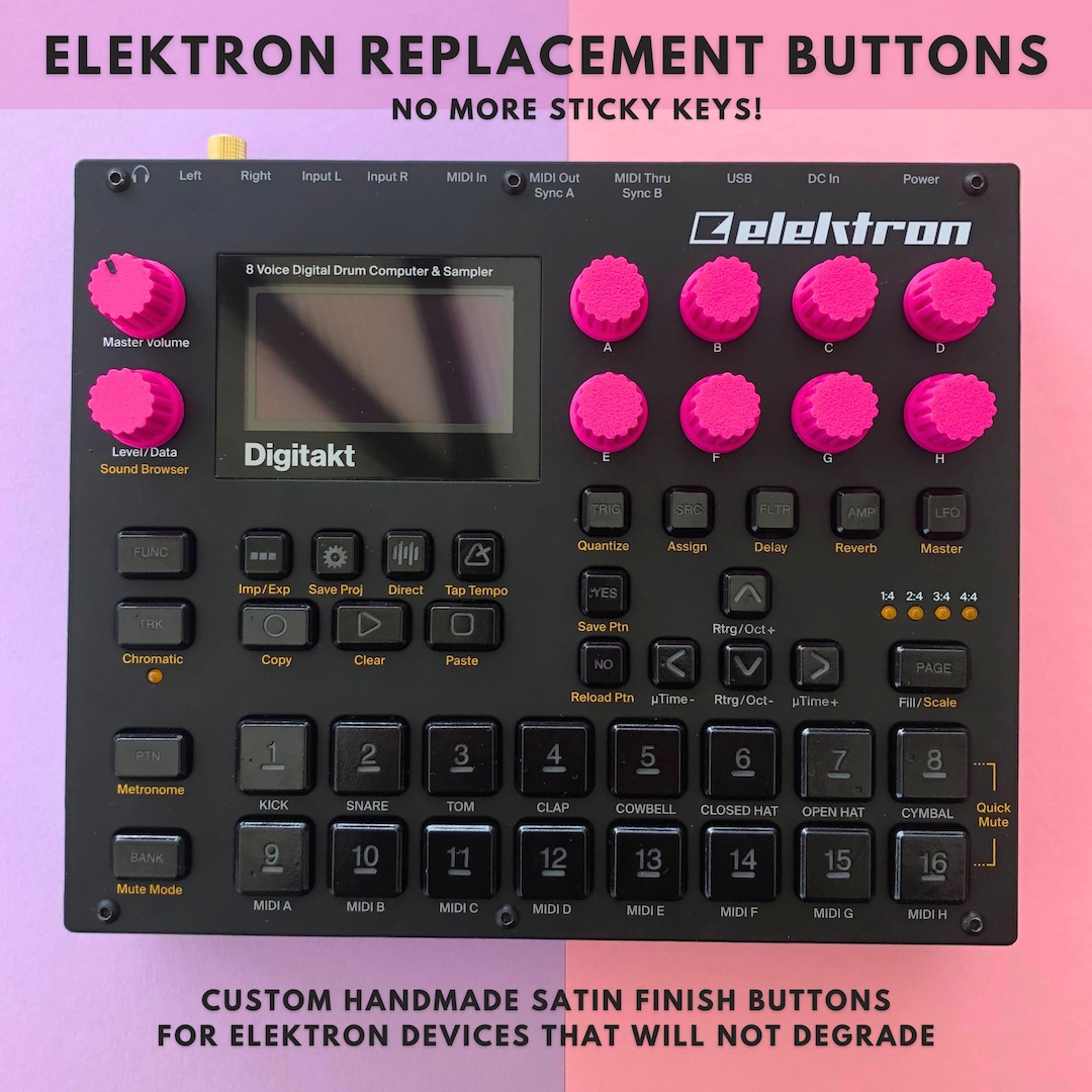 TRAPDOG® Custom Keys/buttons for Elektron Devices That Will Never Melt ...