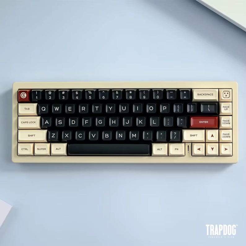 Retro Two-tone ABS Artisan Keycaps | SA Profile for MX Switches | 160 ...