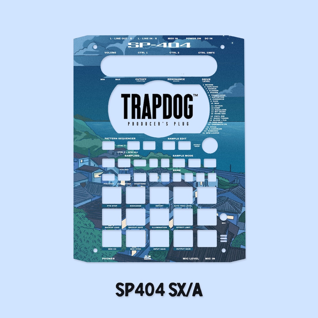 SP404 SX / A / MKII Vinyl Faceplate Skin Sticker | Precut Holes ...