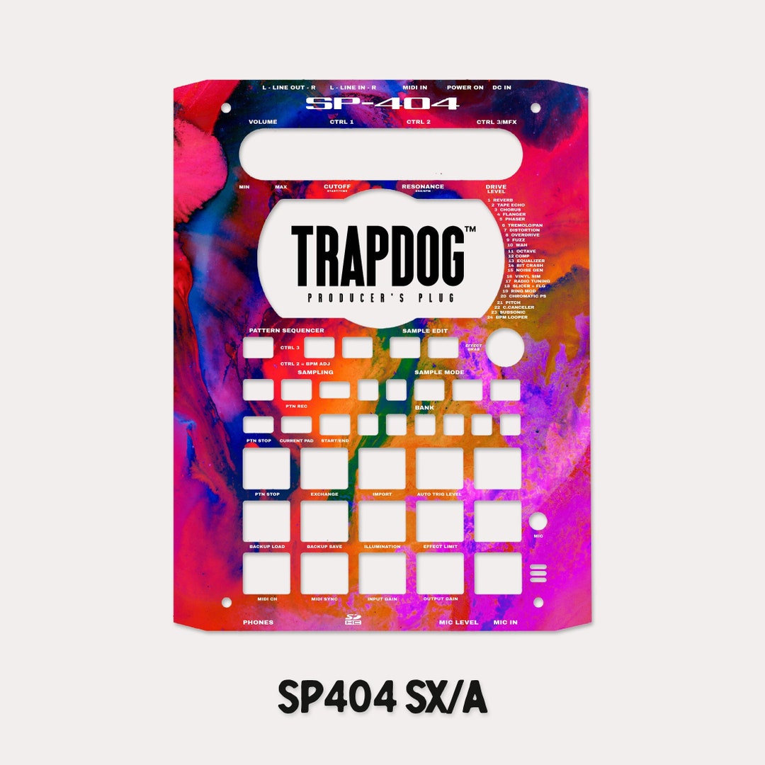 SP404 SX / A / MKII Vinyl Faceplate Skin Sticker | Precut Holes ...