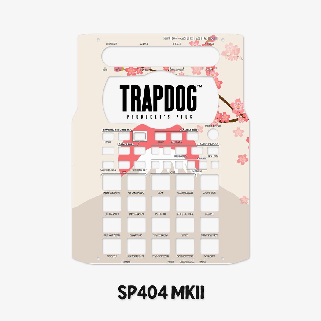 SP404 MKII / SX / A Vinyl Faceplate Skin Sticker | Precut Holes ...