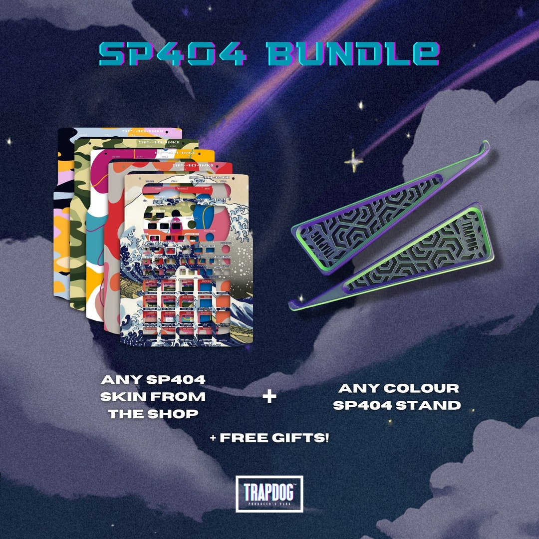 SP404 Stand & Skin Bundle | Choose Any Skin | Choose Any Colour Stand ...