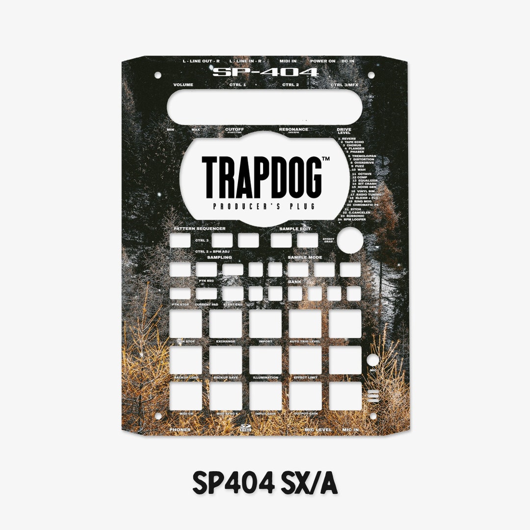 SP404 MKII / SX / A Vinyl Faceplate Skin Sticker | Precut Holes ...
