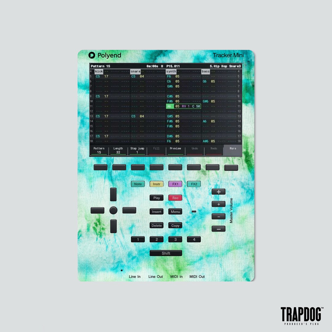 Custom Polyend Tracker Mini Vinyl Skin Sticker | Precut Holes | Fully ...