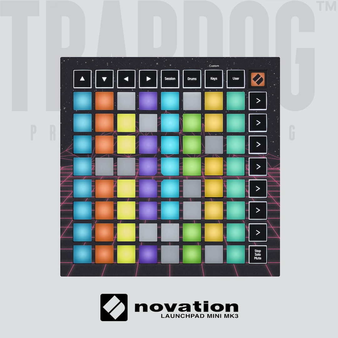Custom Launchpad Mini MK3 Vinyl Skin Sticker / Precut Holes / Fully ...