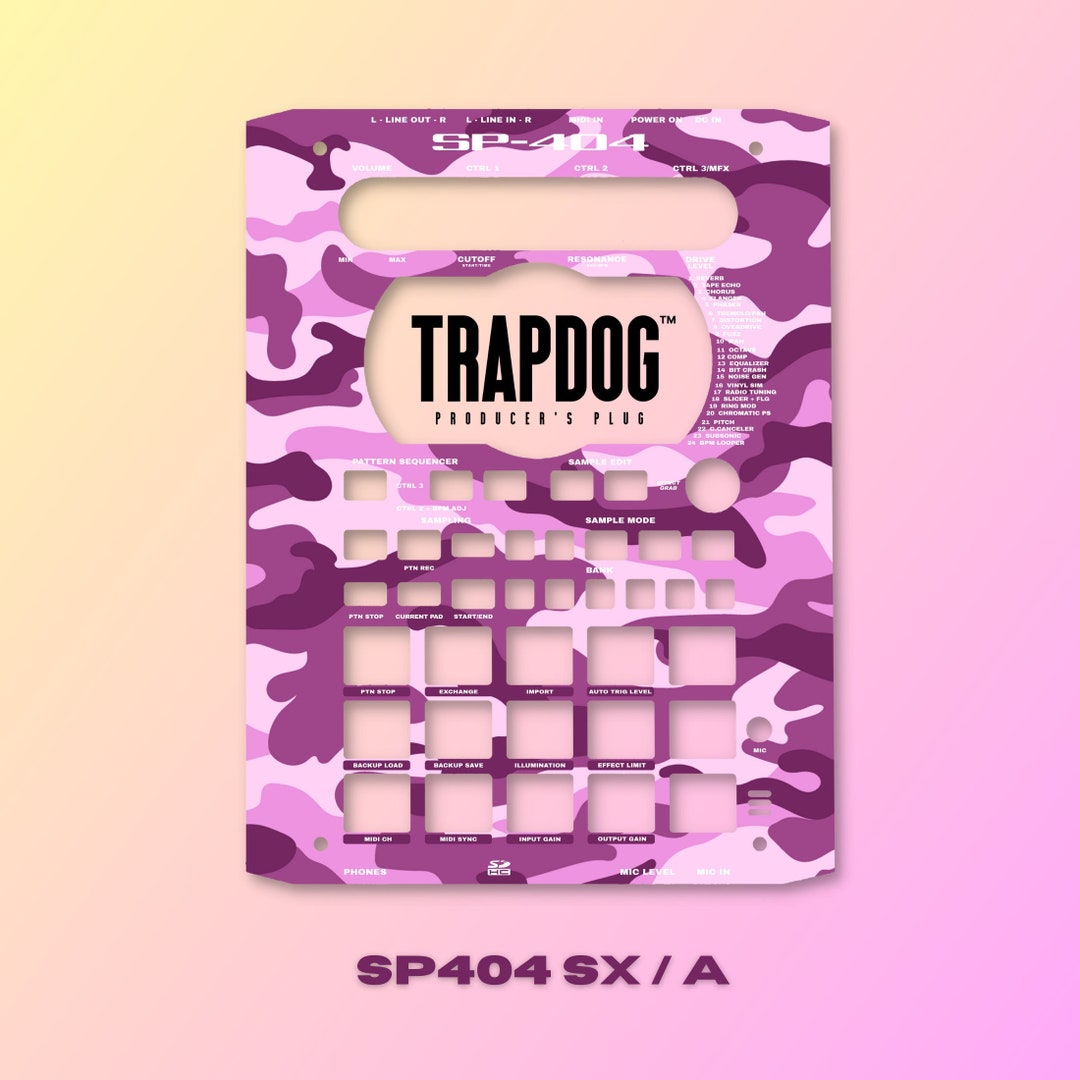 SP404 SX / A / MKII Vinyl Faceplate Skin Sticker | Precut Holes ...