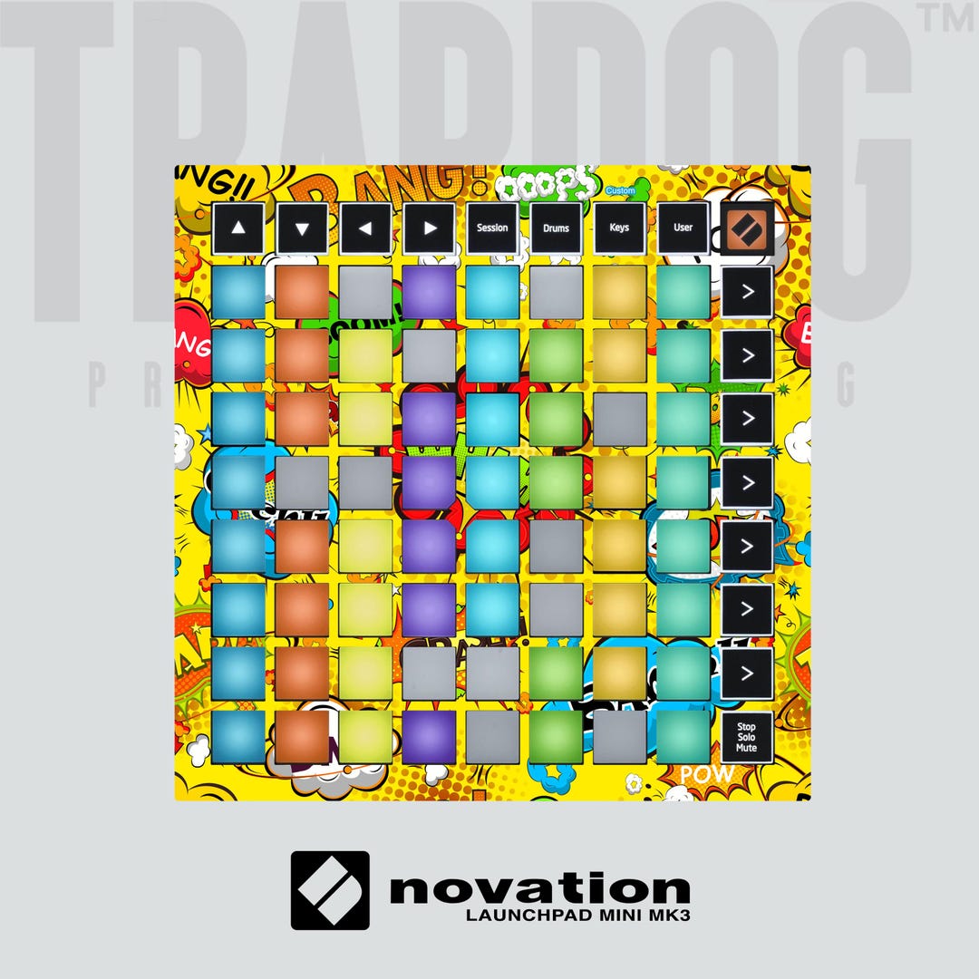 Custom Launchpad Mini MK3 Vinyl Skin Sticker / Precut Holes / Fully ...
