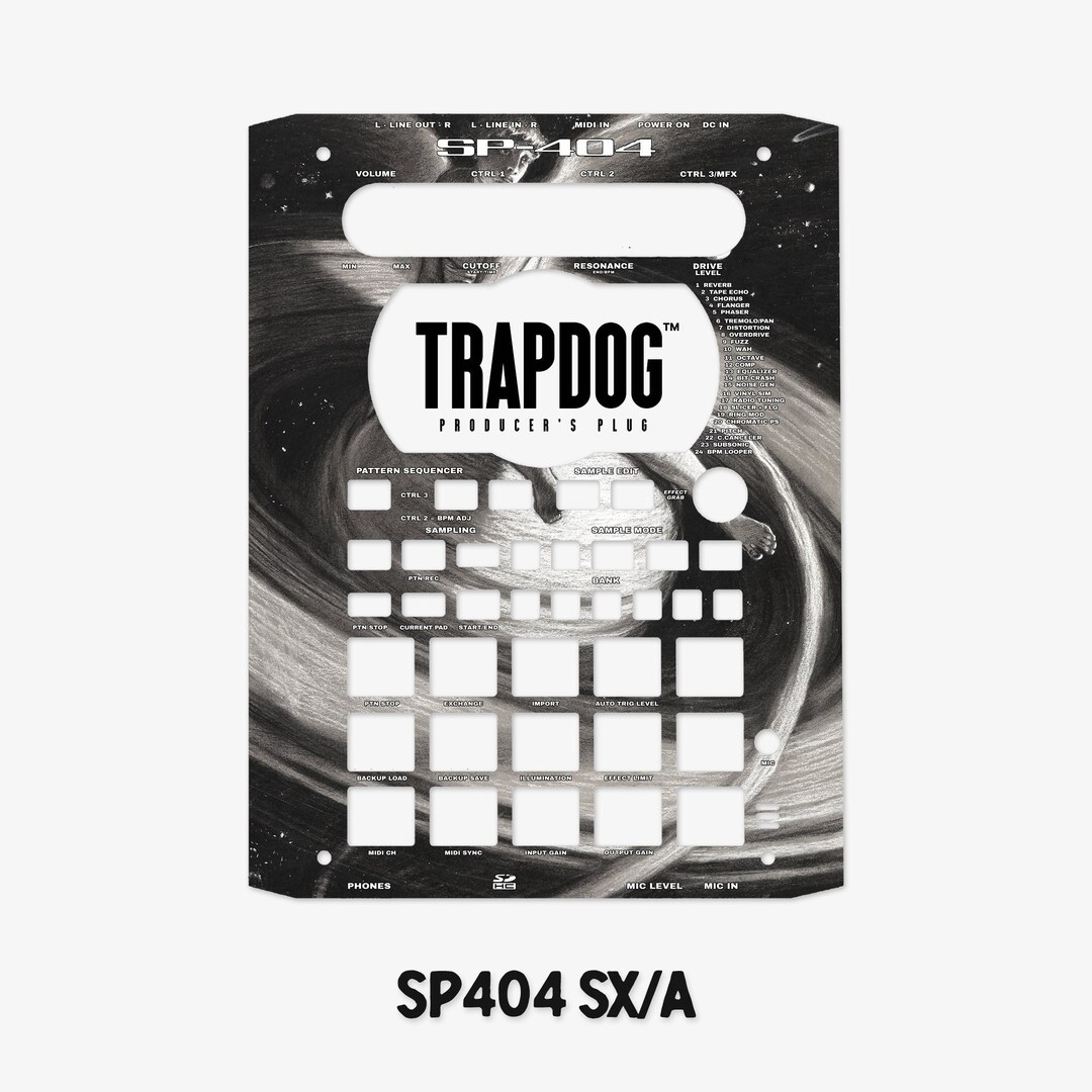 SP404 SX / A / MKII Vinyl Faceplate Skin Sticker | Precut Holes ...