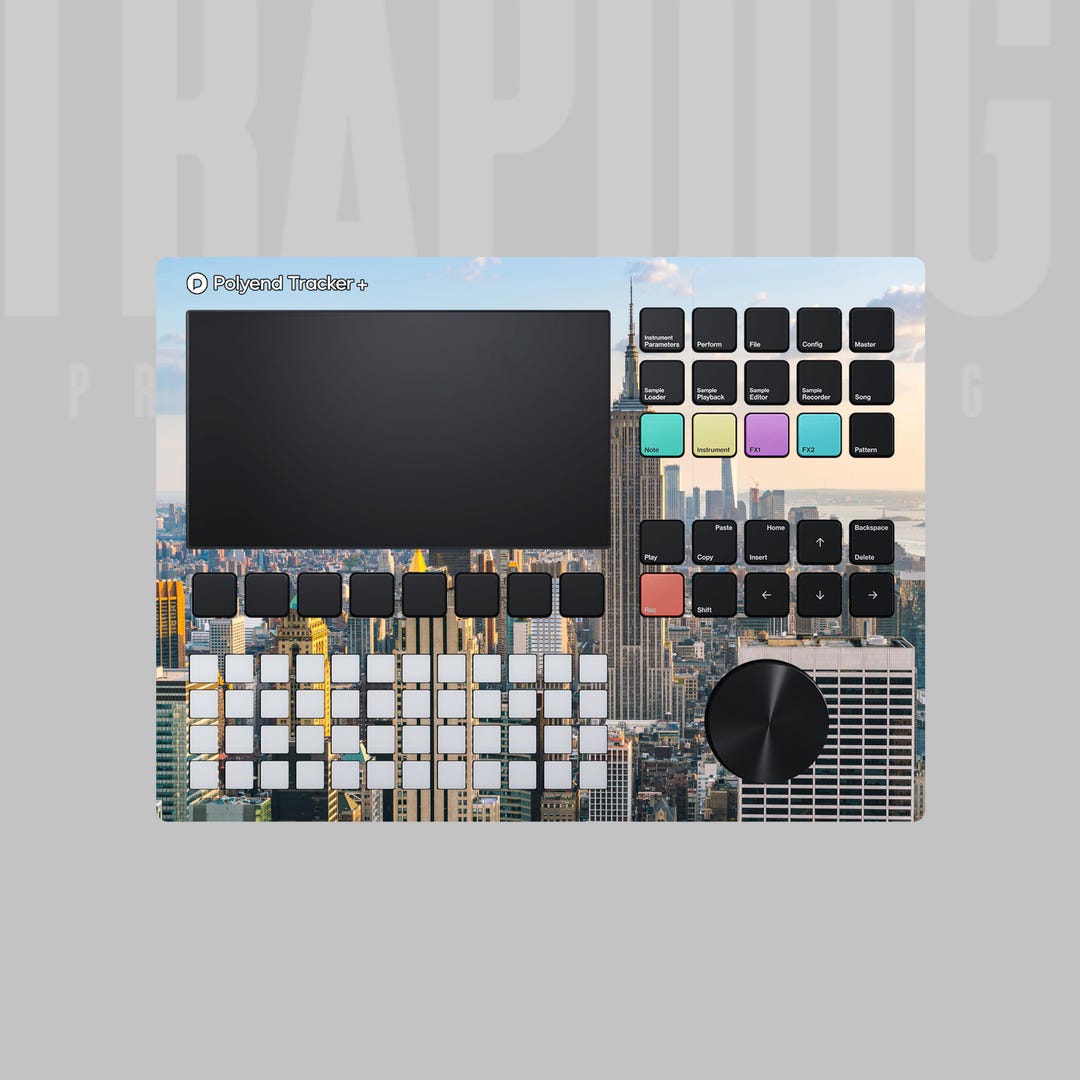 Custom Polyend Tracker/+ & Play/+ Vinyl Faceplate Skin Sticker | Precut ...