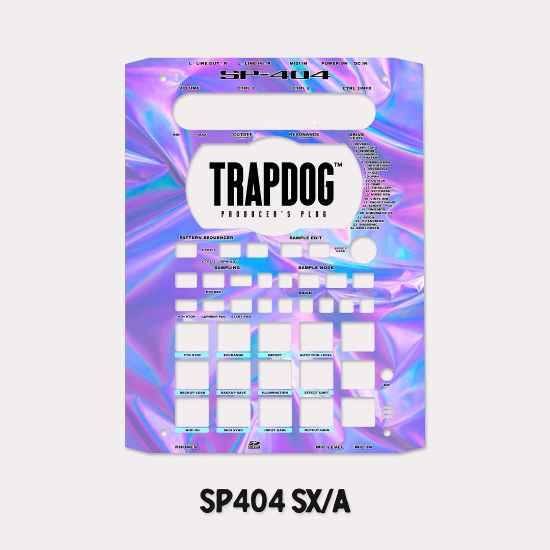 SP404 SX / A / MKII Vinyl Faceplate Skin Sticker | Precut Holes ...