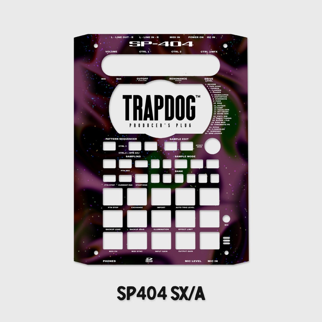 SP404 SX / A / MKII Vinyl Faceplate Skin Sticker | Precut Holes ...