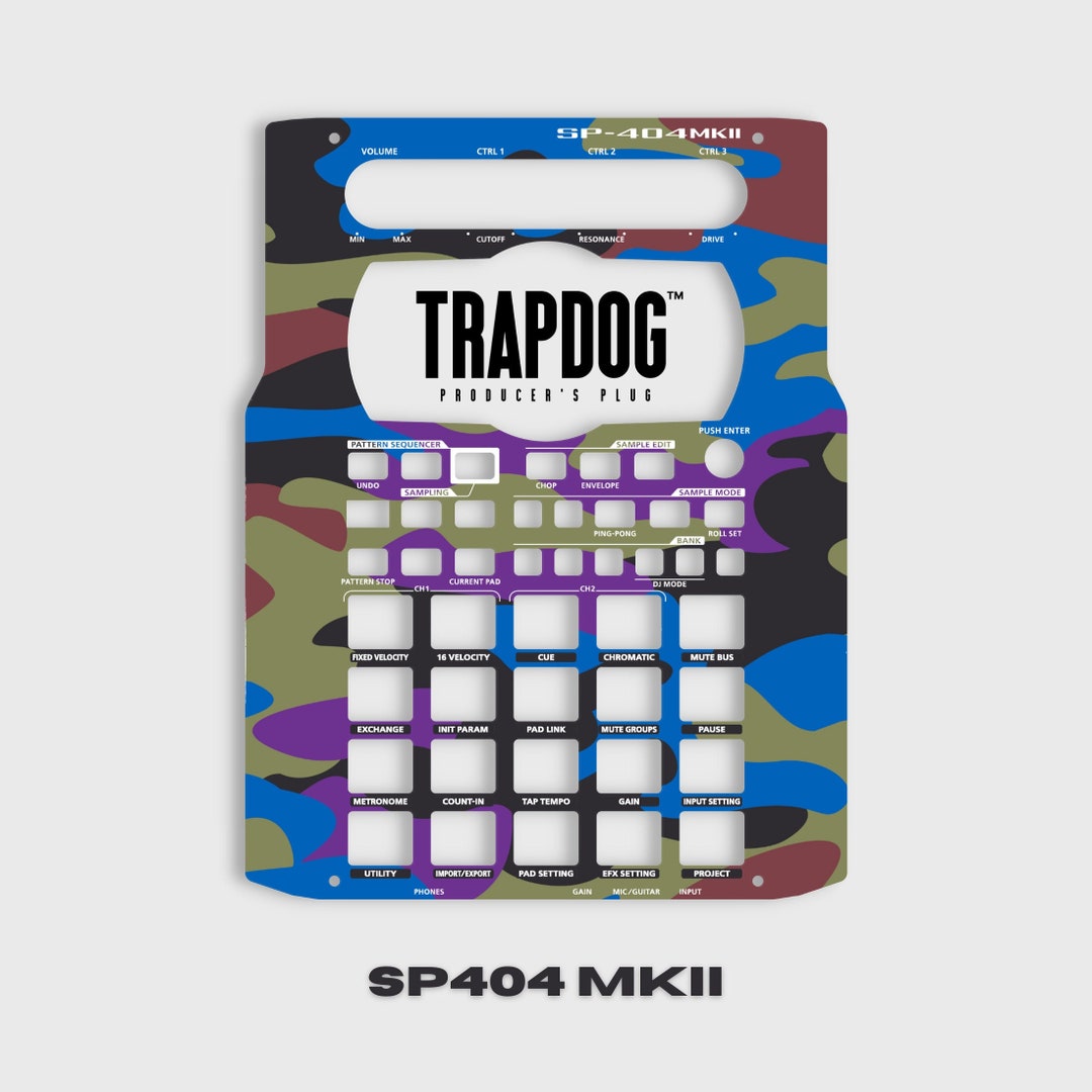 SP404 MKII / A / SX Vinyl Faceplate Skin Sticker | Precut Holes ...