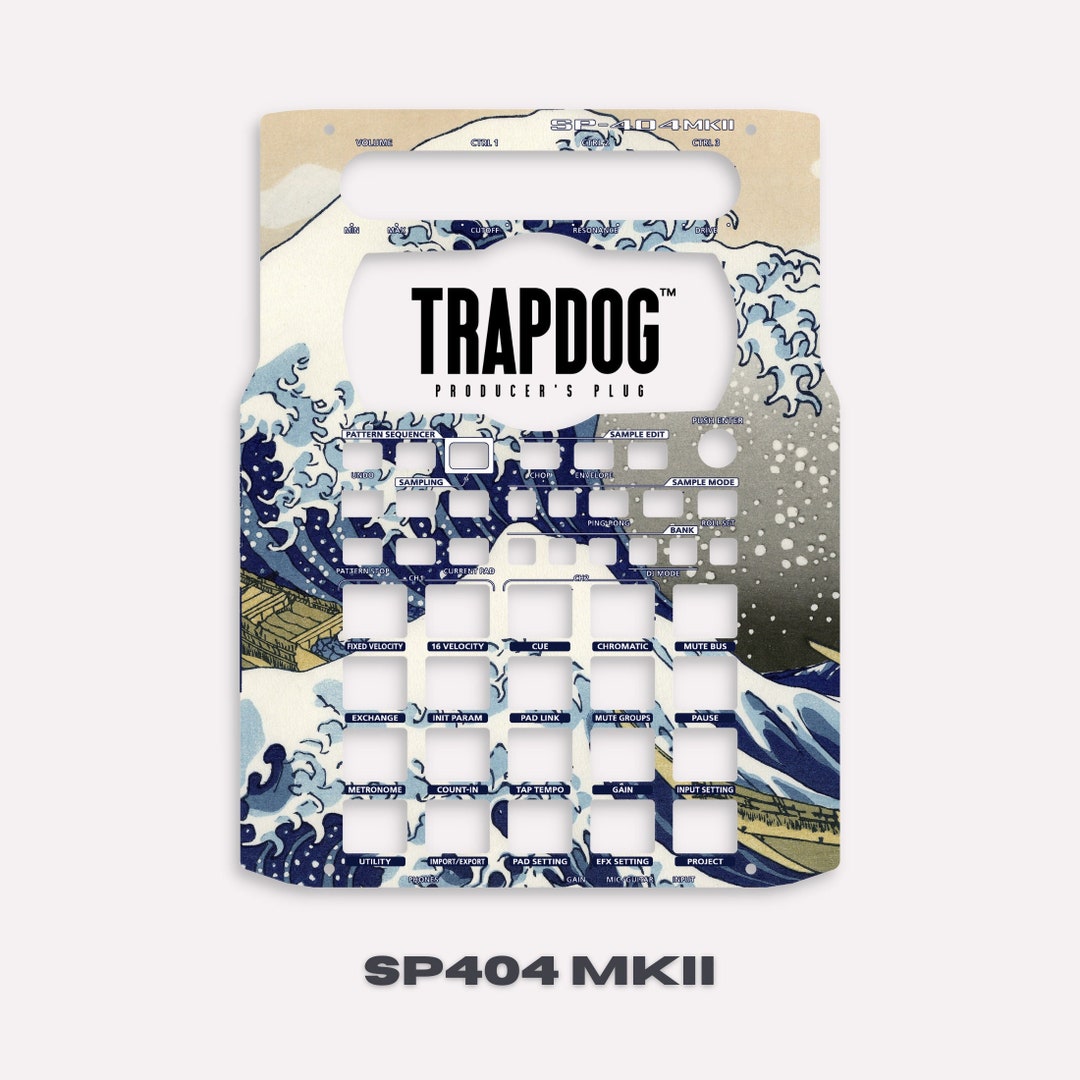 SP404 MKII / A / SX Vinyl Faceplate Skin Sticker | the Great Wave off ...