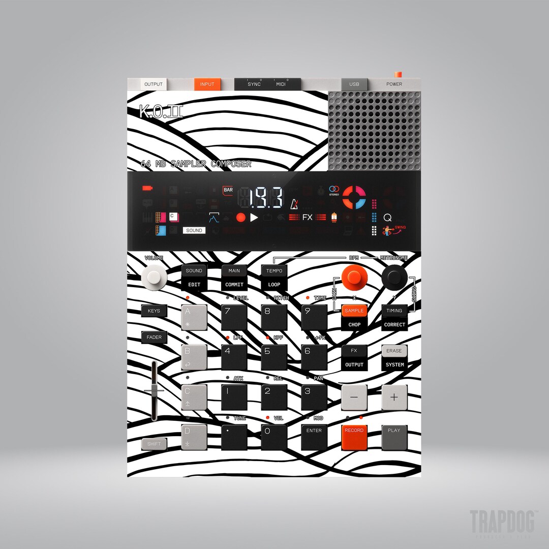 EP-133 KO II / Ep-40 Riddim / Vinyl Sticker Skin / Precut Holes / #36 ...