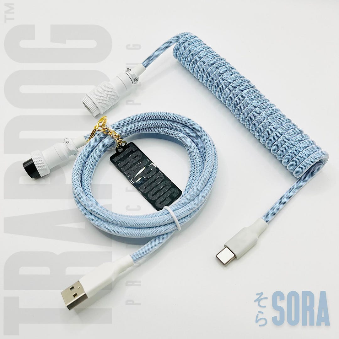 TRAPDOG® 'SORA' Pro Coiled Keyboard Cable #2 - Etsy