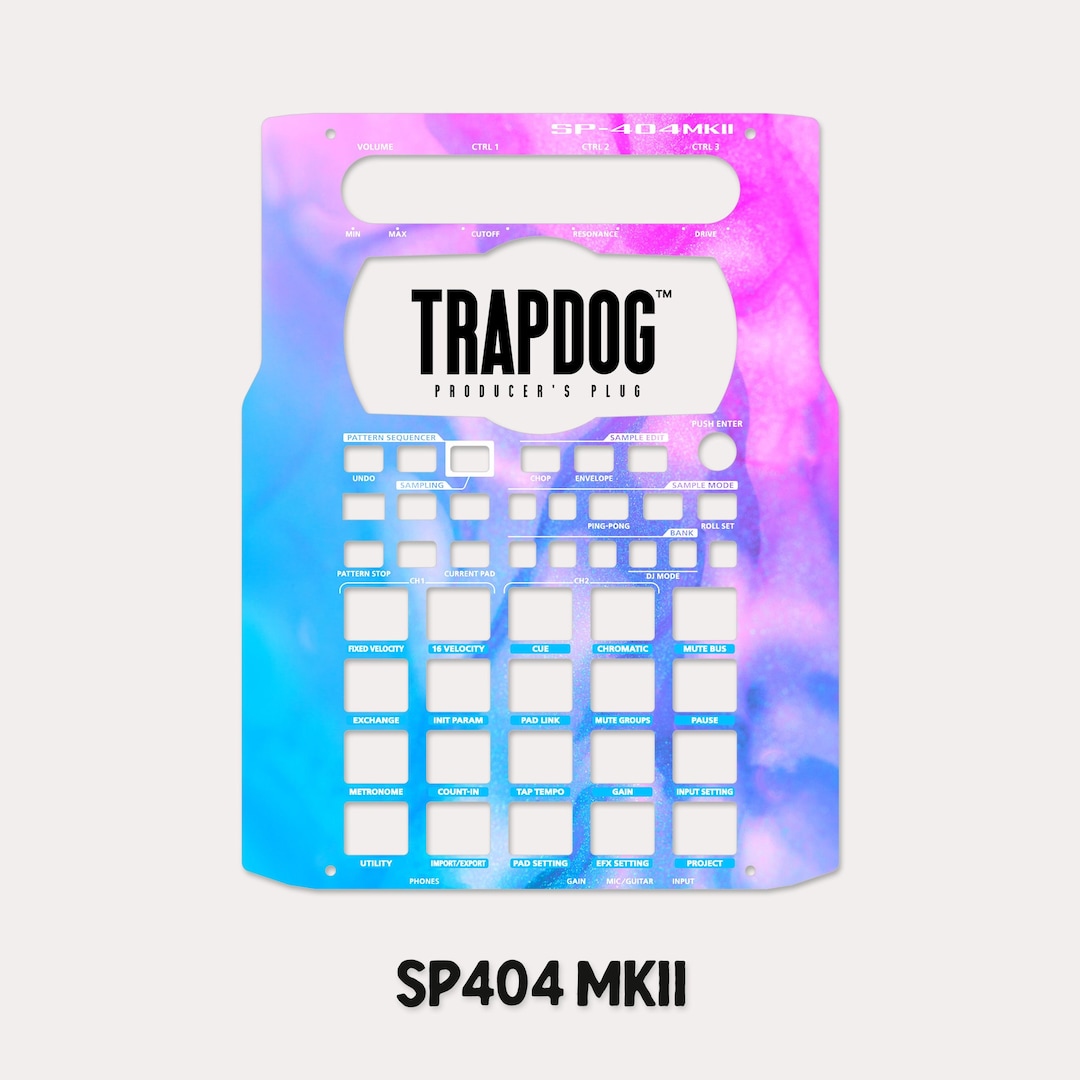 SP404 MKII Vinyl Faceplate Skin Sticker | Precut Holes | Custom Roland ...