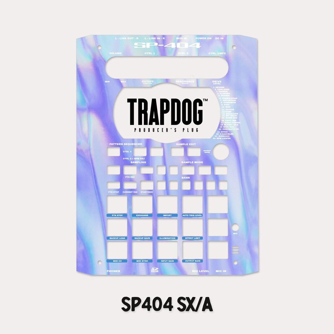 SP404 SX / A / MKII Vinyl Faceplate Skin Sticker | Precut Holes ...
