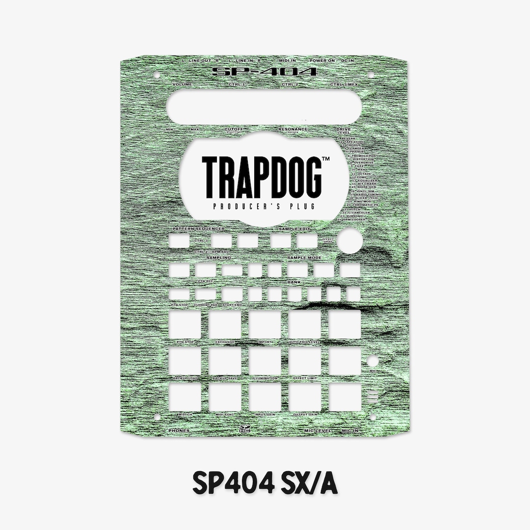 SP404 MKII / SX / A Vinyl Faceplate Skin Sticker | Precut Holes ...