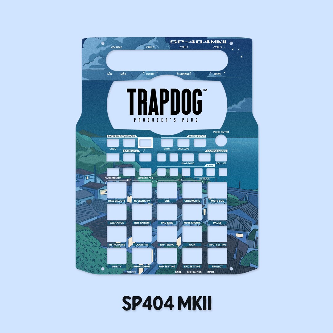 SP404 MKII / A / SX Vinyl Faceplate Skin Sticker | Precut Holes ...