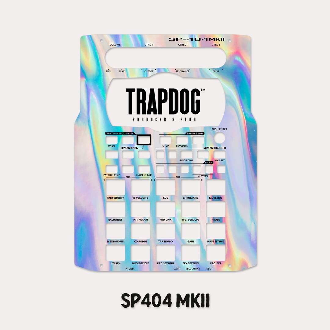 SP404 MKII Vinyl Faceplate Skin Sticker | Precut Holes | Custom Roland ...