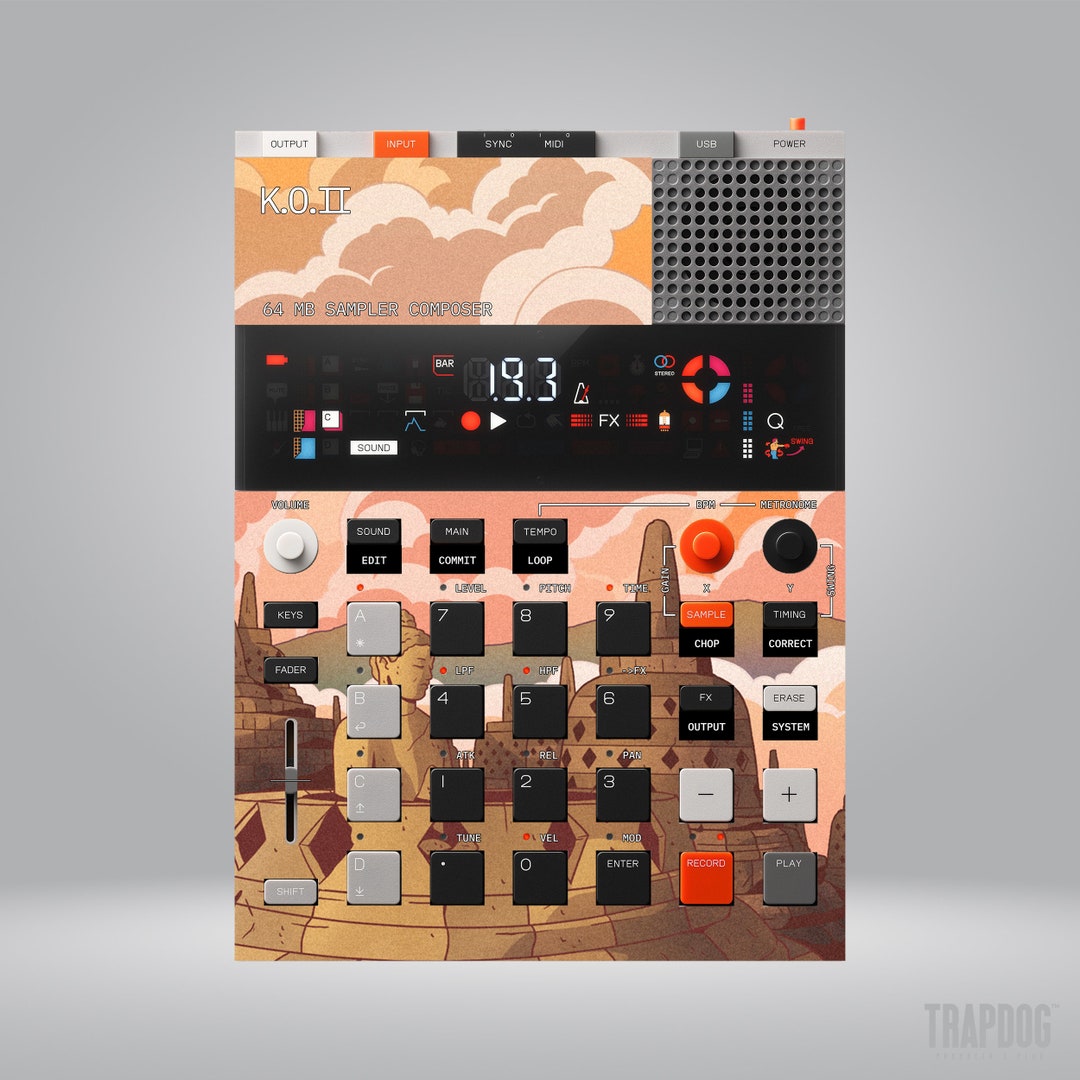 EP-133 KO II / Ep-40 Riddim / Vinyl Sticker Skin / Precut Holes / #57 ...
