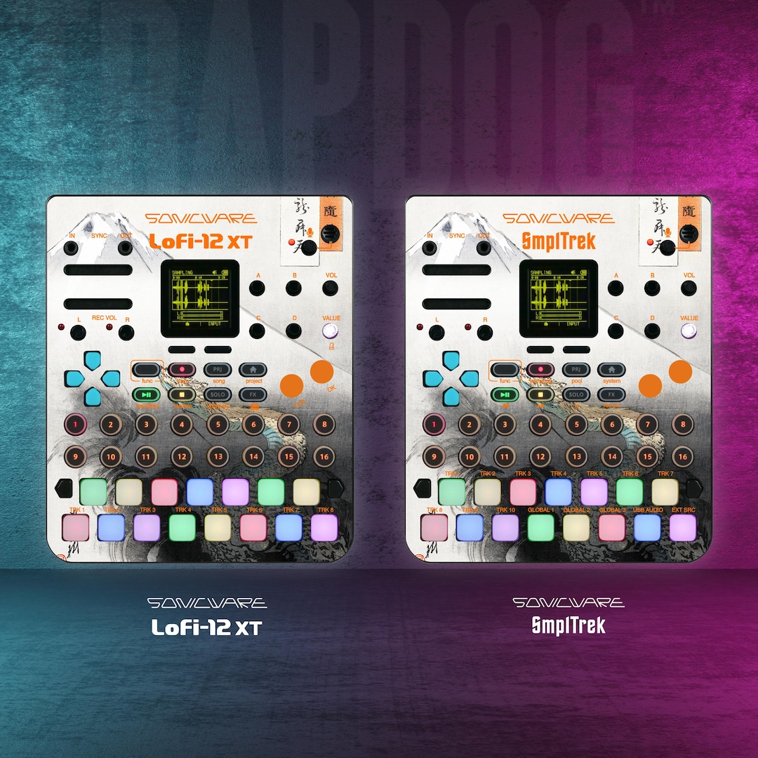Custom Smpltrek & Lofi-12 XT Vinyl Faceplate Skin Sticker | Precut ...
