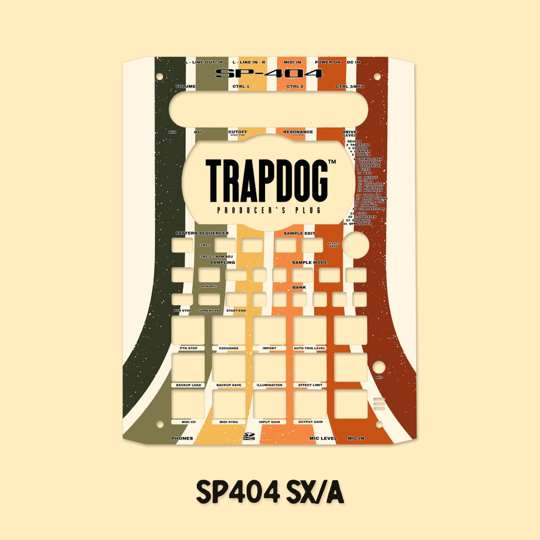 SP404 SX / A / MKII Vinyl Faceplate Skin Sticker | Precut Holes ...