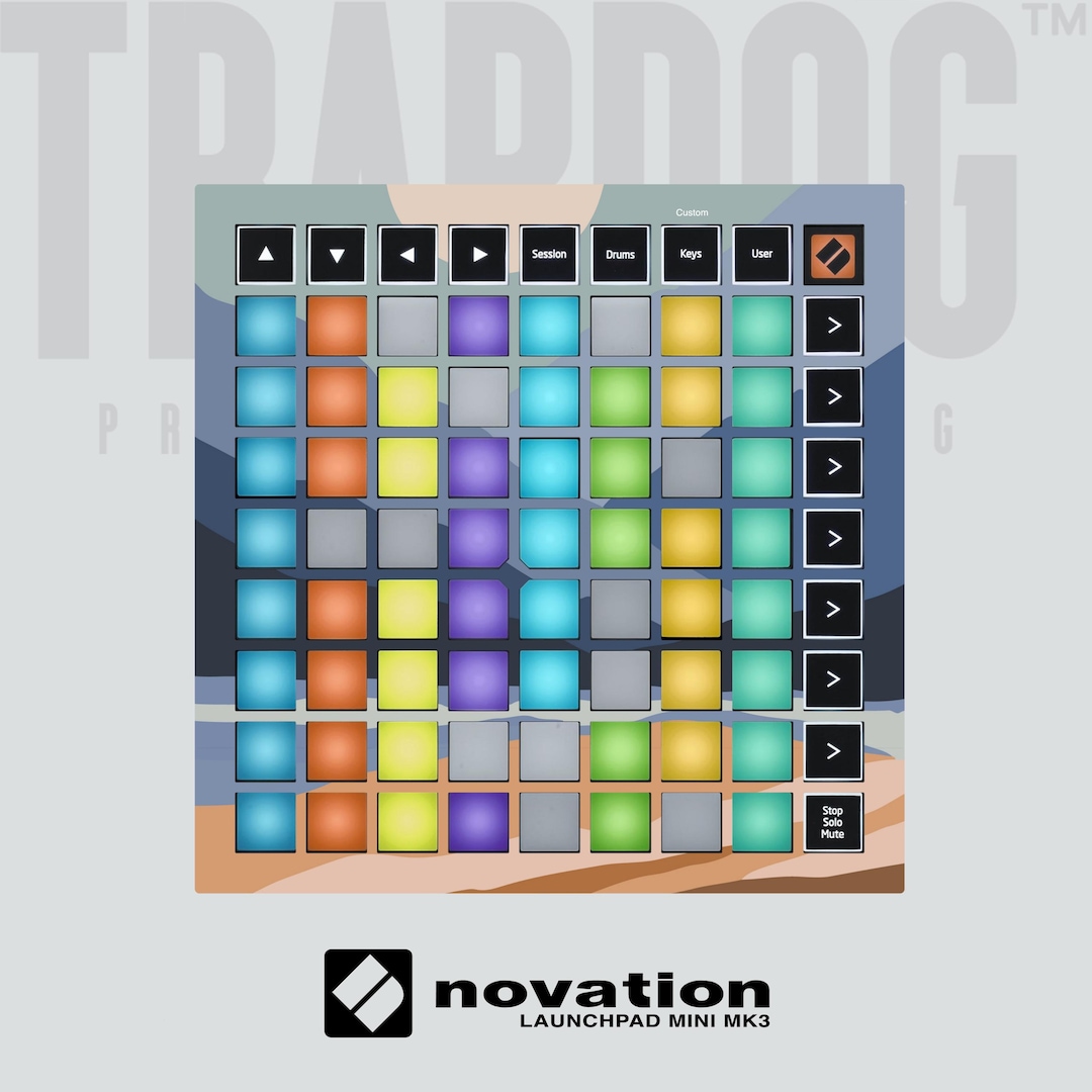 Custom Launchpad Mini MK3 Vinyl Skin Sticker / Precut Holes / Fully ...