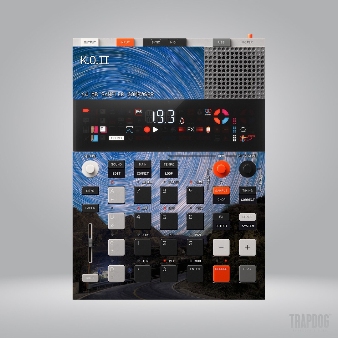 EP-133 KO II Vinyl Sticker Skin / Precut Holes / #107 - Etsy