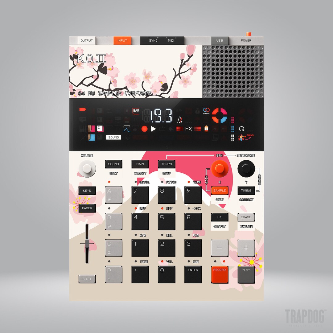 EP-133 KO II / Ep-40 Riddim / Vinyl Sticker Skin / Precut Holes / #80 ...