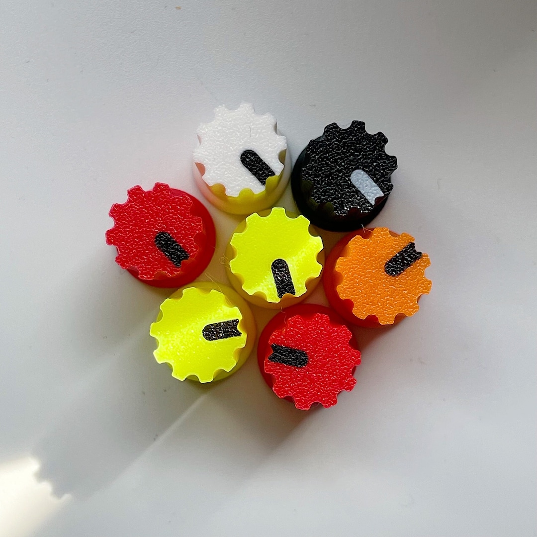 TRAPDOG® Coloured Reloop Knobs / D-shaft Style Modular Eurorack Knobs ...