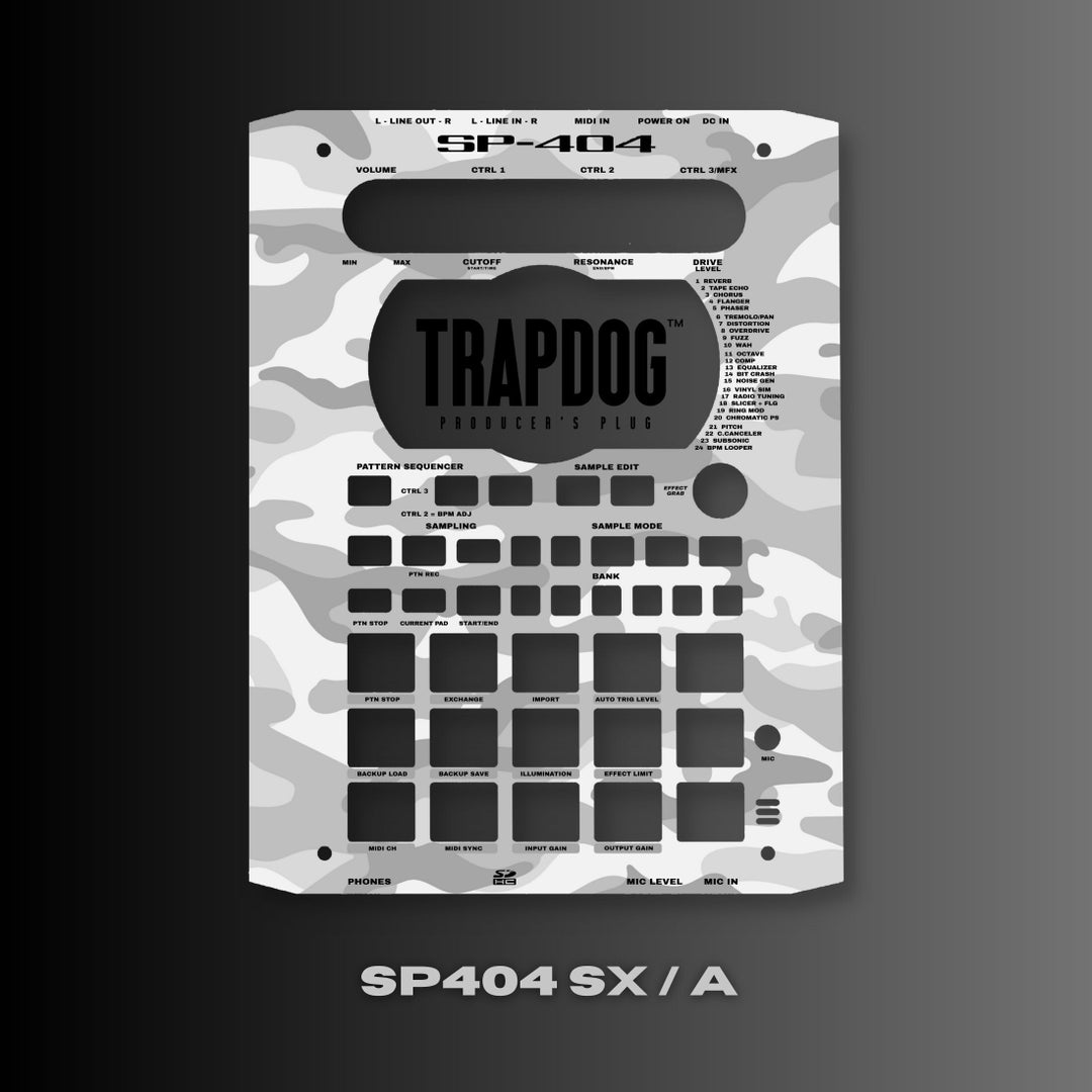 SP404 SX / A / MKII Vinyl Faceplate Skin Sticker | Precut Holes ...