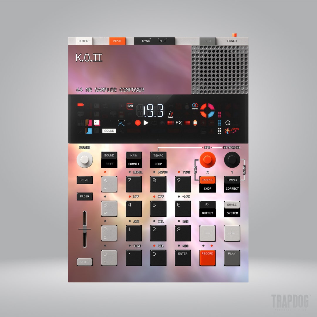 EP-133 KO II / Ep-40 Riddim / Vinyl Sticker Skin / Precut Holes / #62 ...