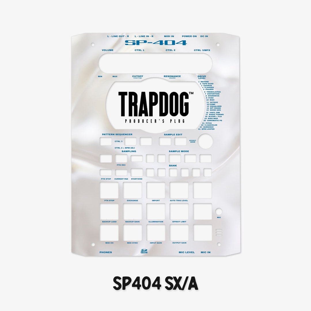 SP404 SX / A / MKII Vinyl Faceplate Skin Sticker | Precut Holes ...