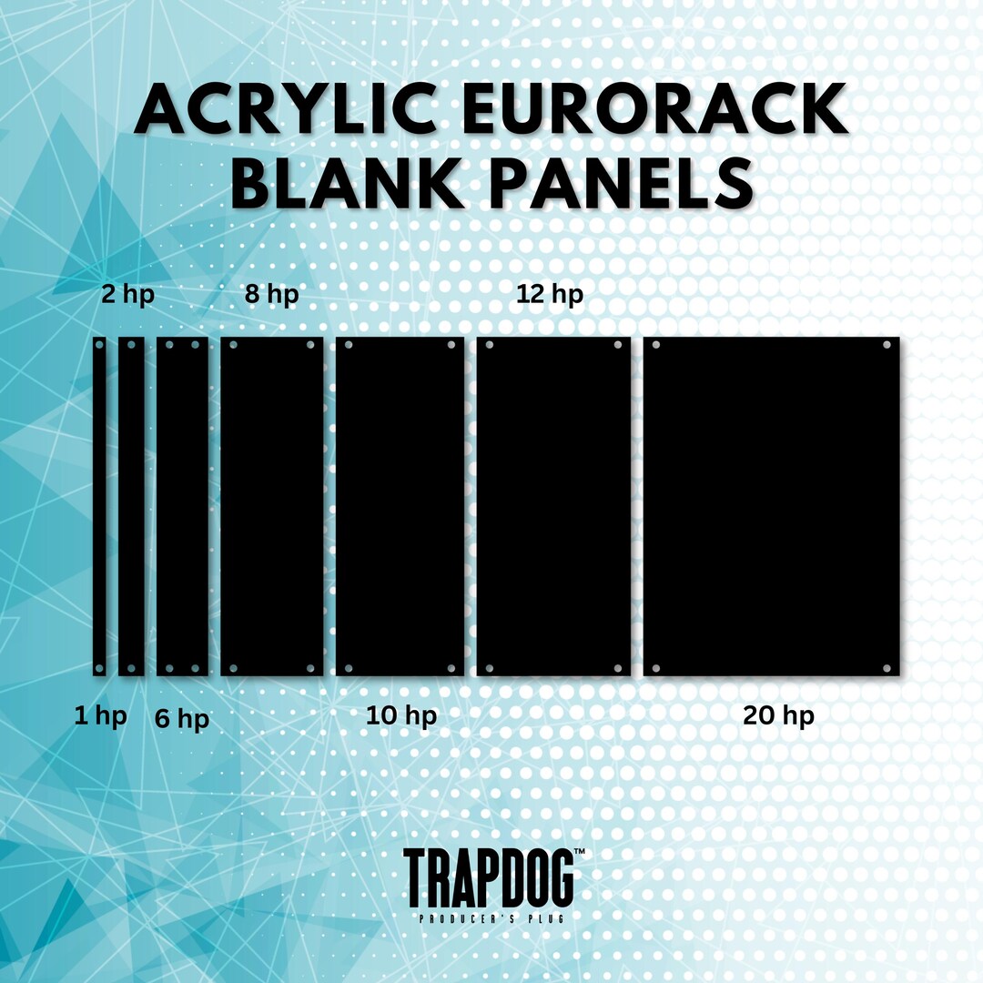 Acrylic Eurorack Blank Panels 1.5mm / Eurorack Blanks for Filling Gaps ...